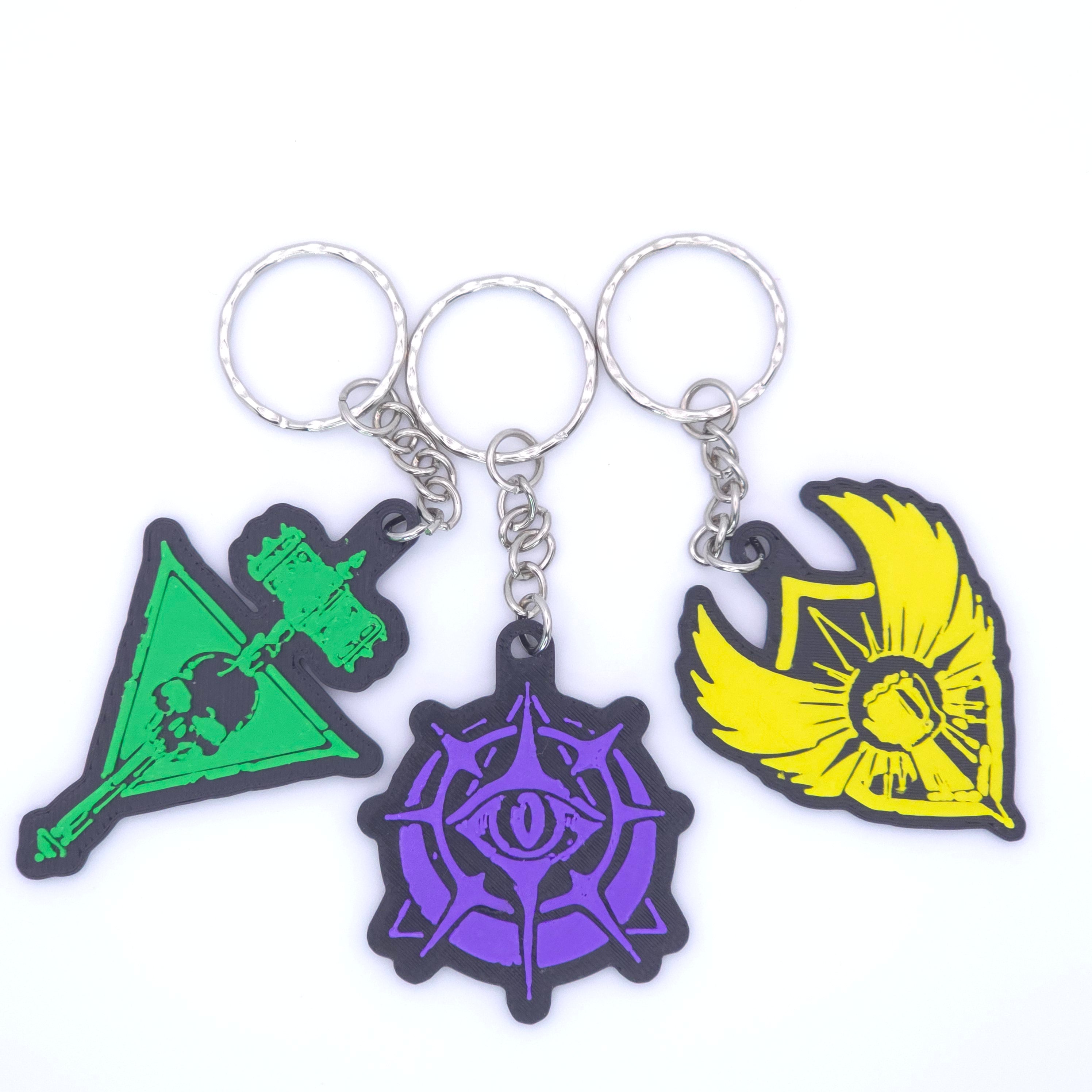New World Inspired Faction Keyrings