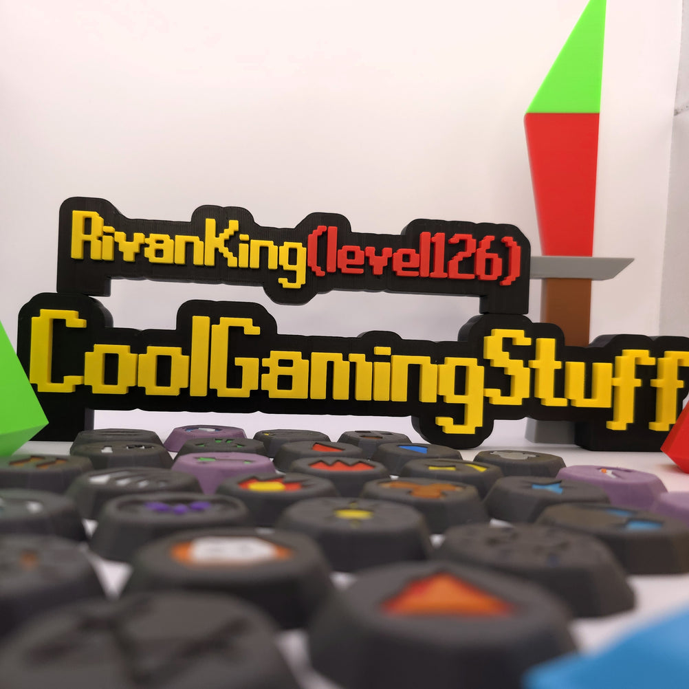 Personalized Custom RuneScape Font Nameplate