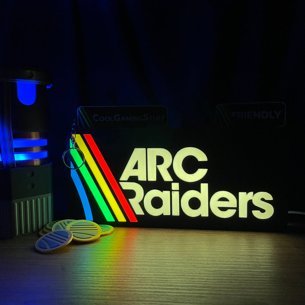 Arc Raiders LED Light Box Gamer Logo Light USB Powered