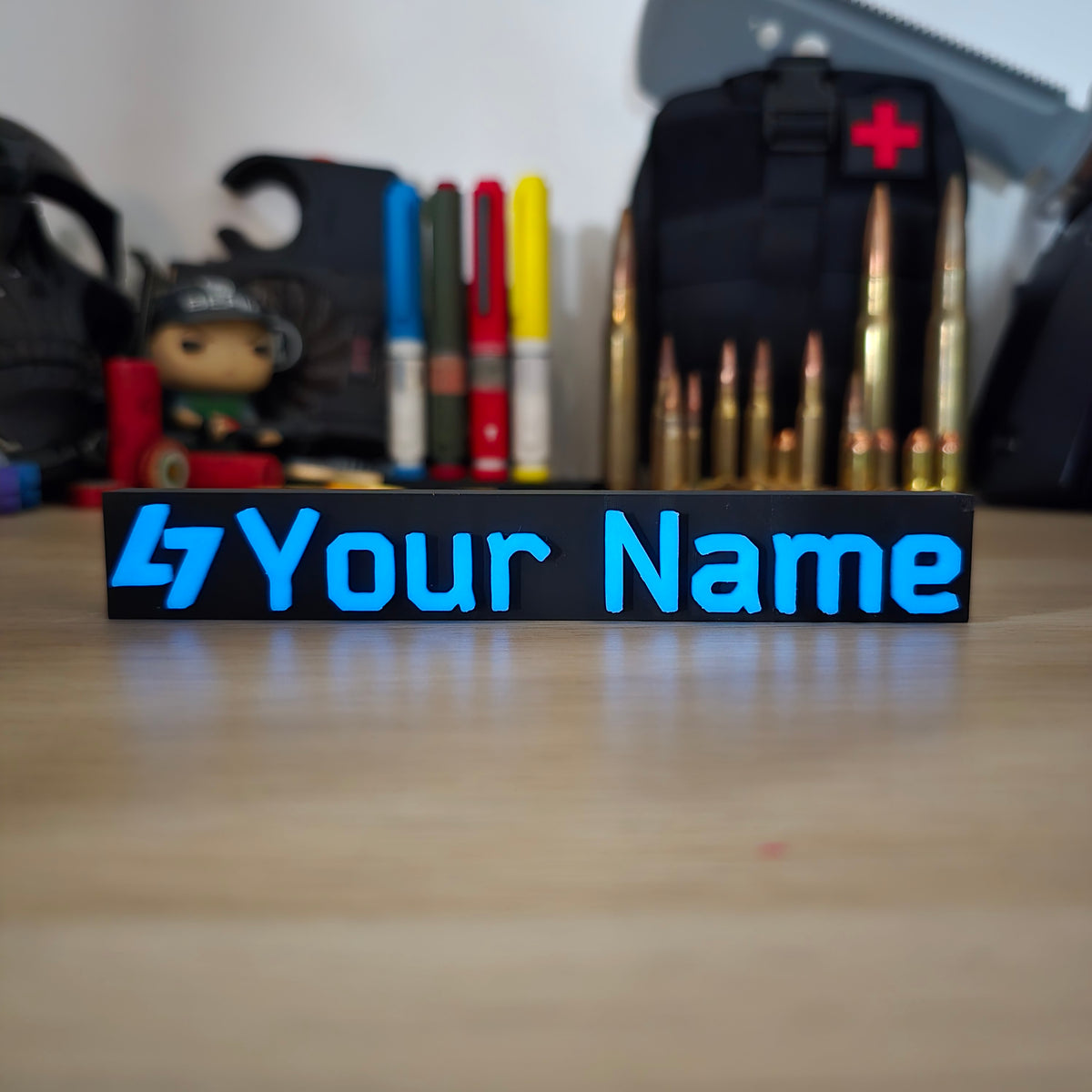 Custom Tarkov Font Nameplate – Personalized Gamer Tag Sign | UK Made